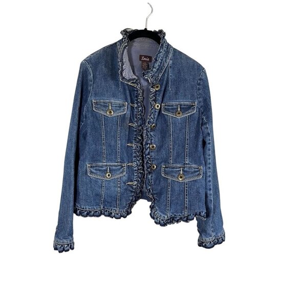 Louie | Jackets & Coats | Louie Jacket Women 6 Blue Denim Neutral ...